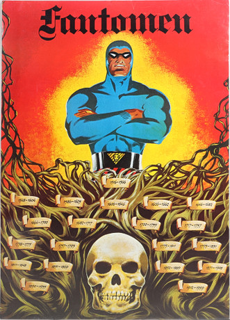 AFFISCH, Fantomen, 1900-talets andra hälft. Konst - Grafik - Auctionet