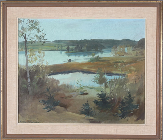 GEORG WALTER RÖSSNER. Landskap, olja på duk, signerad. Konst - Måleri ...