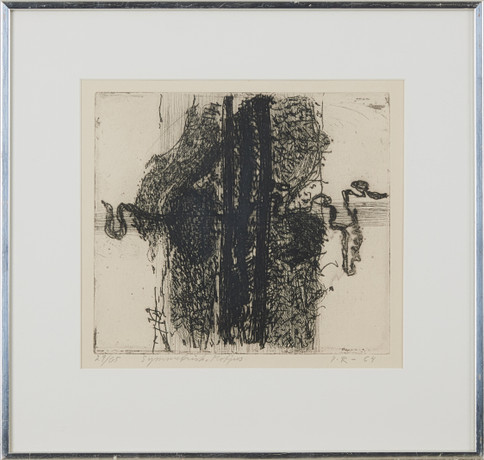 TORSTEN RENQVIST. "Symmetrical backlight", etching, signed and dated ...