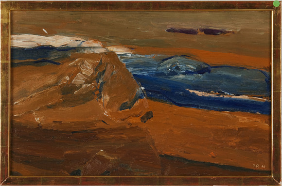 TORSTEN RENQVIST. Kustbild, monogramsignerad och daterad TR -61, olja ...