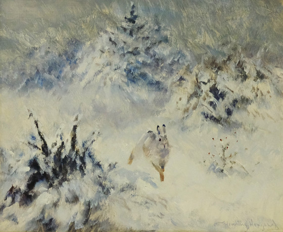 HENNING HOUGAARD. OIL ON THE Board. Art - Paintings - Auctionet