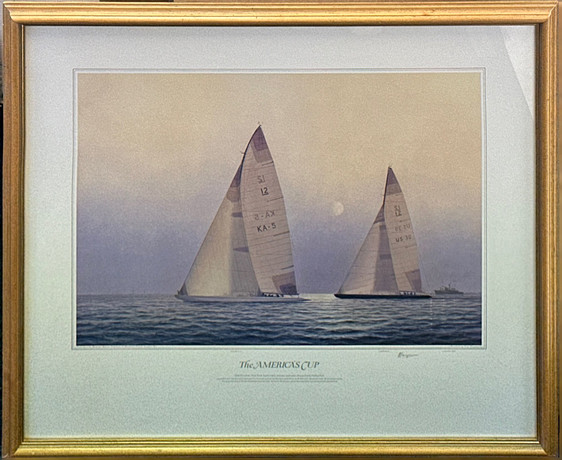 TIM THOMPSON. AMERICA'S CUP 1980 TRYCK. Konst - Övrigt - Auctionet