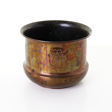 OUTER LINER / WINE COOLER, copper, art nouveau, around the turn of the ...