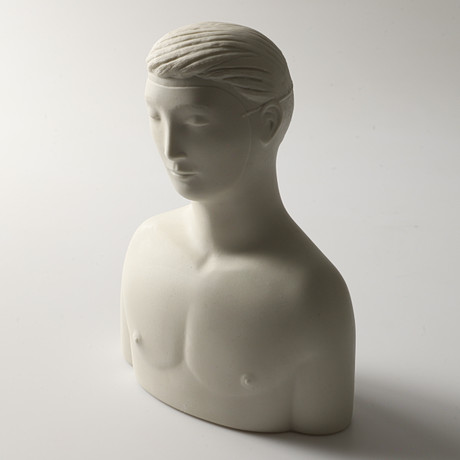 STIG LINDBERG. The figurine, "The man with the mask" from the series ...