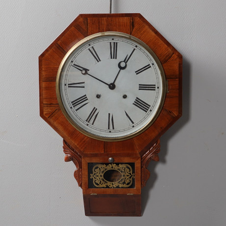 WALL CLOCK, so-called "America Clock", Waterbury Clock Company, 18 ...