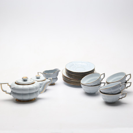 ARTHUR PERCY. Kaffeservis, 15 delar, flintgods, "Grand", Gefle. Keramik ...