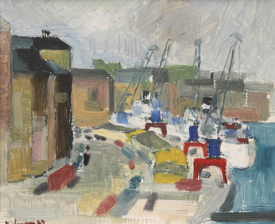 HARRY WICHMANN. "Ship bridge", signed and dated -63. Art - Paintings - Auctionet