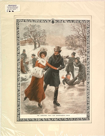 FRED PEGRAM. 'THE CHRISTMAS THAT OUR GRANDPARENTS KNEW' UNFRAMED PRINT ...