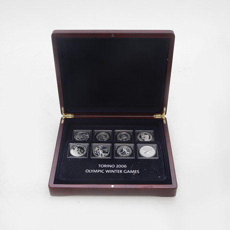 MYNTSAMLING, med OS-Pärm, OS i Turin, 2006. Mynt, Medaljer & Frimärken ...