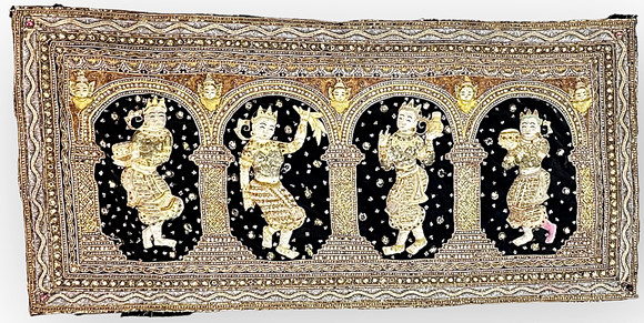 WALL TAPESTRY, embroidery on canvas, India, 19th century. Carpets ...