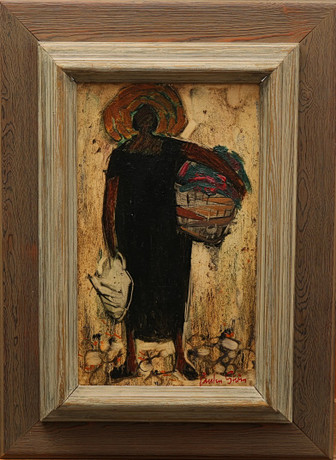 CARSTEN STRÖM. Oil on Board, "Girl in Torreblanca", signed. Art ...