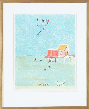 MADELEINE PYK. "Beard", lithograph, signed and numbered XLIV/LXX. Art ...