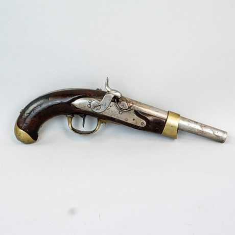 BLOCK PISTOL, St Etienne, France, converted, PC1814, 19th century ...