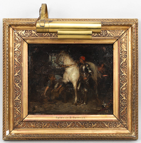 SOLOMON JOSEPH SOLOMON (STORBRITANNIEN, 1860-1927). "Study", oil on ...