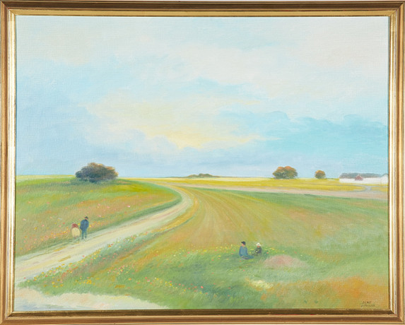 BENGT FRANSSON. "Motiv från Skåne", olja på duk, signerad. Konst ...