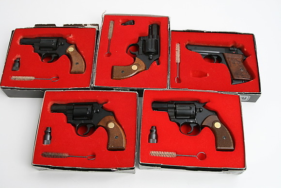 STARTER WEAPONS PISTOLS AND REVOLVERS, German, various, made Mauser ...