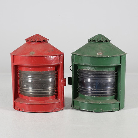 LANTERNOR, 1 par, plåt, elektrifierade, Johan Liljas Bleck- och ...