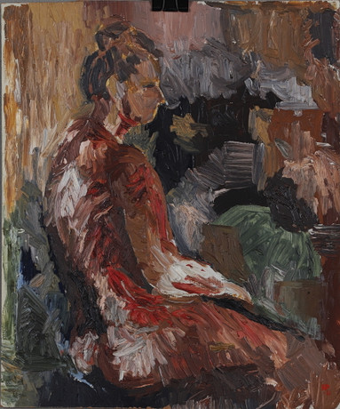 HANS PERSSON. olja på pannå, signerad och daterad -61. Konst - Måleri ...