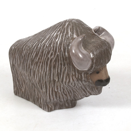 GÖRAN ANDERSSON. Figurine, ceramics, Bisonoxe, Upsala-Ekeby, 1900s ...