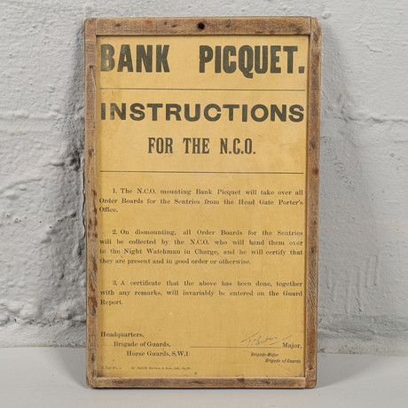 BACK PICQUET, INSTRUCTIONS FOR THE N.C.O. Weapons & Militaria - Other ...