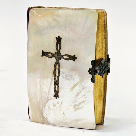 CARVED MOTHER OF PEARL DEVOTIONARY. LATE XIX CENTURY. Books, Maps ...