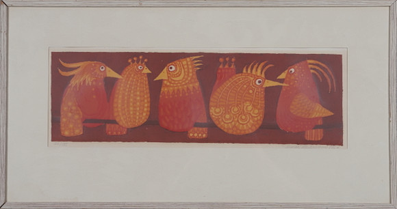 INGVAR ZACKRISSON. Färglitografi, signerad, numrerad 22/185 och daterad ...