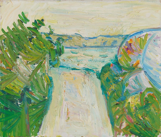 KNUT IRWE. Havslandskap, oljemålning på duk, signerad K.Irwe. Konst ...