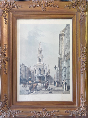 A FRAMED PRINT OF THE STRAND. Art - Paintings - Auctionet