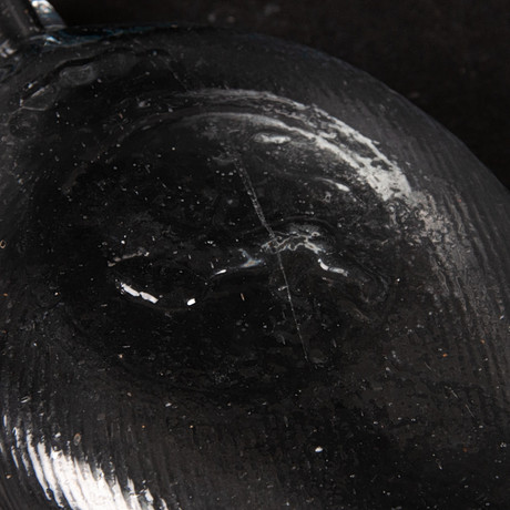 FLASKA, glas, Limmared, 1800-tal. Glas - Övrigt - Auctionet