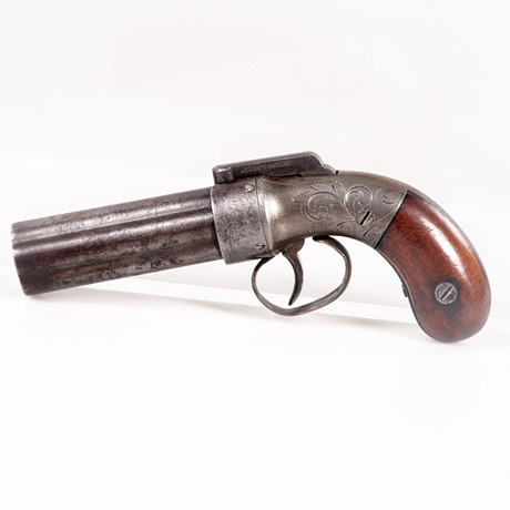 PEPPERBOX REVOLVER BY ALLEN & THURBER. 1800-tal. Vapen & Militaria ...