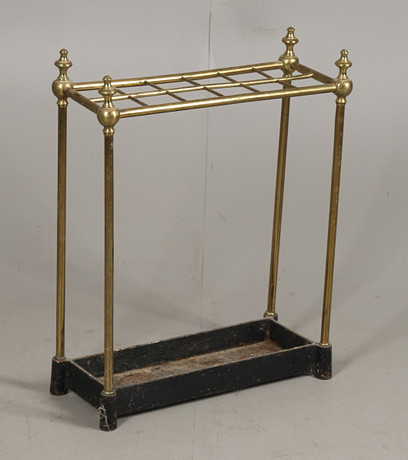 PARAPLYSTATIV, MÄSSING OCH GJUTJÄRN, 1800-TALETS SLUT, 1900-TALETS SLUT ...