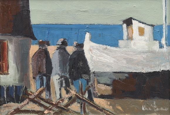 STIG WERNHEDEN. "Coast", oil on canvas, signed. Art - Paintings - Auctionet