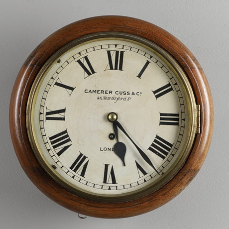 AN EARLY 20TH CENTURY MAHOGANY WALL CLOCK. Clocks & Watches - Wall ...