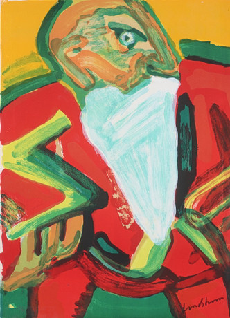 BENGT LINDSTRÖM. Gustav II Adolf, lithograph, signed and numbered 29/99 ...