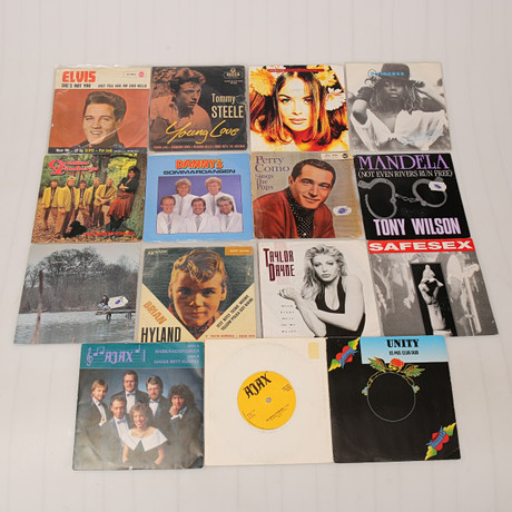 SINGEL/EP SKIVOR, Elvis Presley, Perry Como Brian Hyland, Tommy Steele ...