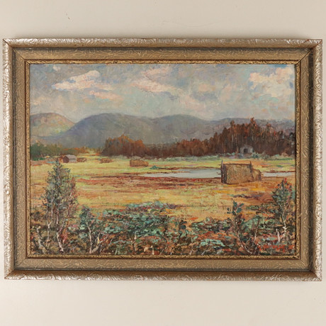 HELMER HARNESK. OIL ON Board, signed and dated 1946. Art - Paintings ...