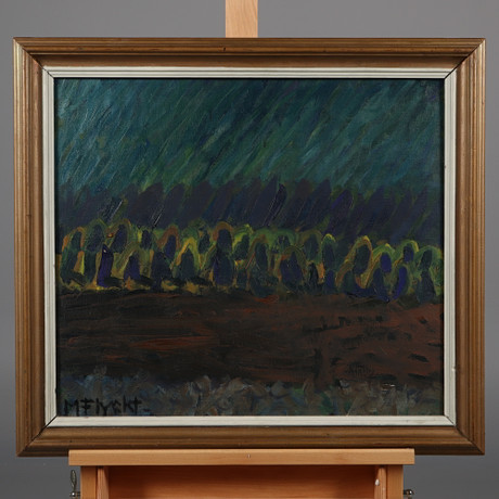 MANFRED FLYCKT. OIL ON CANVAS, signed. Art - Paintings - Auctionet