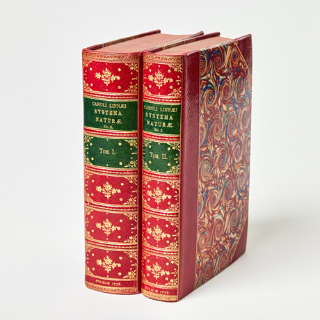 LINNAEUS SYSTEMA NATURAE IMPORTANT 10TH EDITION. 1758-59. 2 VOLUMES ...