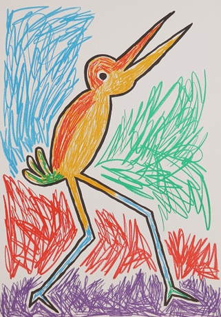 KNUT SWANE. Fågel, färglitografier, 4 st, signerade och daterade. Konst ...