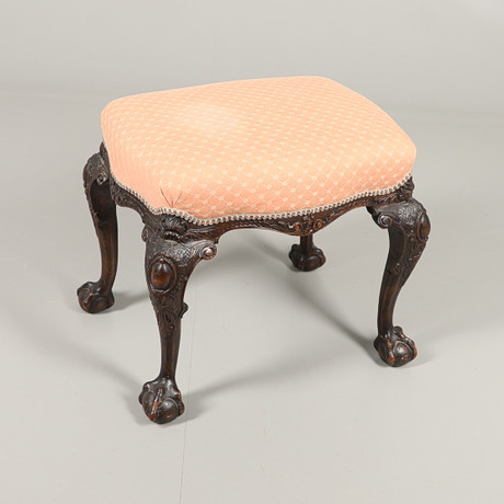 PALL, EK OCH VALNÖT, 1800-TAL. Möbler - Fåtöljer & Stolar - Auctionet