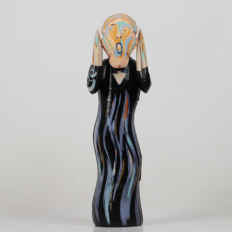 EDVARD MUNCH. "Skriet”, uppblåsbar skulptur av plast, On the wall ...