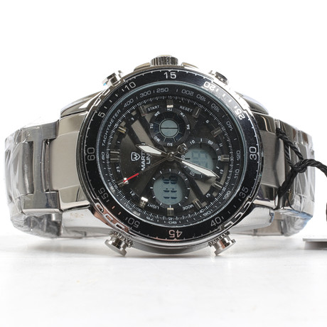 WRIST WATCH, Automatic, Martyn Line Dual Time Chronograph Waterproof ...