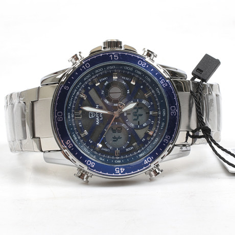 WRIST WATCH, Automatic, Martyn Line Dual Time Chronograph Waterproof ...