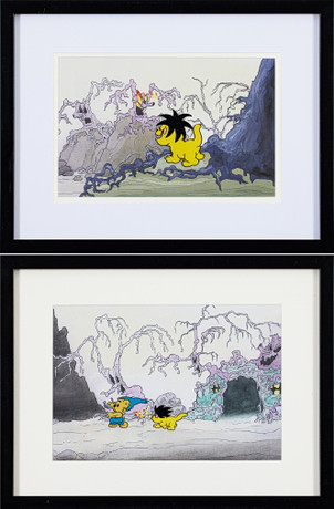 RUNE ANDRÉASSON. Bamse i Trollskogen: Bamse och Mini Draken. Konst ...