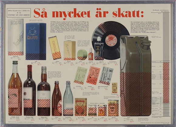 AFFISCHER, 6 st, inramade, 1940/50/60-talet. Konst - Övrigt - Auctionet