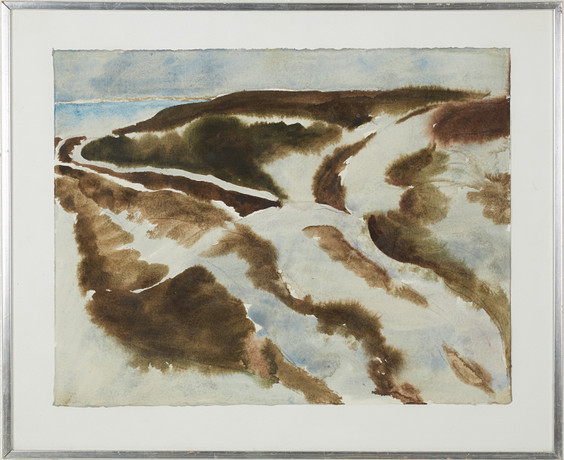 LARIS STRUNKE (FÖDD 1931). Landskapsmotiv, akvarell, signerad. Konst ...