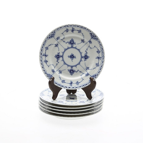 PLATES, 6 pcs, porcelain, Royal Danish, 1900s. Ceramics & Porcelain ...