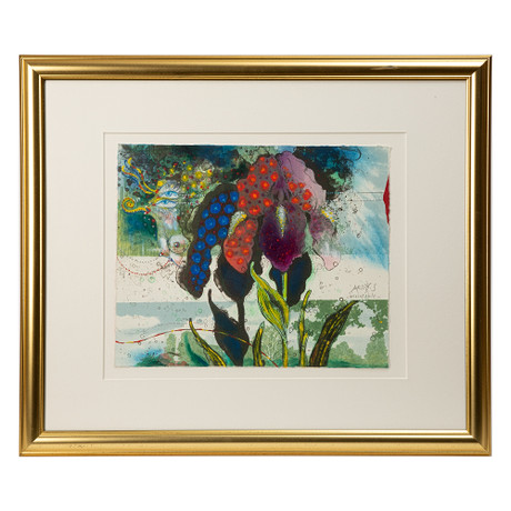 ARDY STRÜWER. Blandteknik, signerad. Konst - Måleri - Auctionet