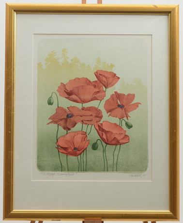 JAN HARR. Sommerfugler. Färglitografi. nr 7/30. Konst - Grafik - Auctionet