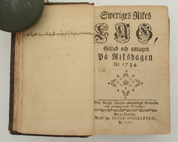Act 1734 of the Kingdom of Sweden, Judges' rules, Addition to the ...